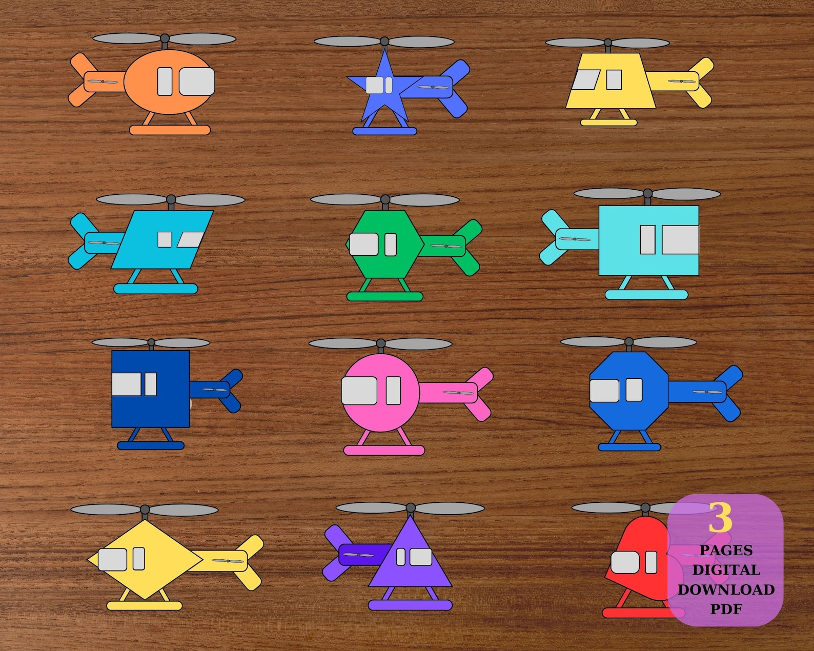 Busy Binder Activity, Shape Matching Printable, Preschool Curriculum ...