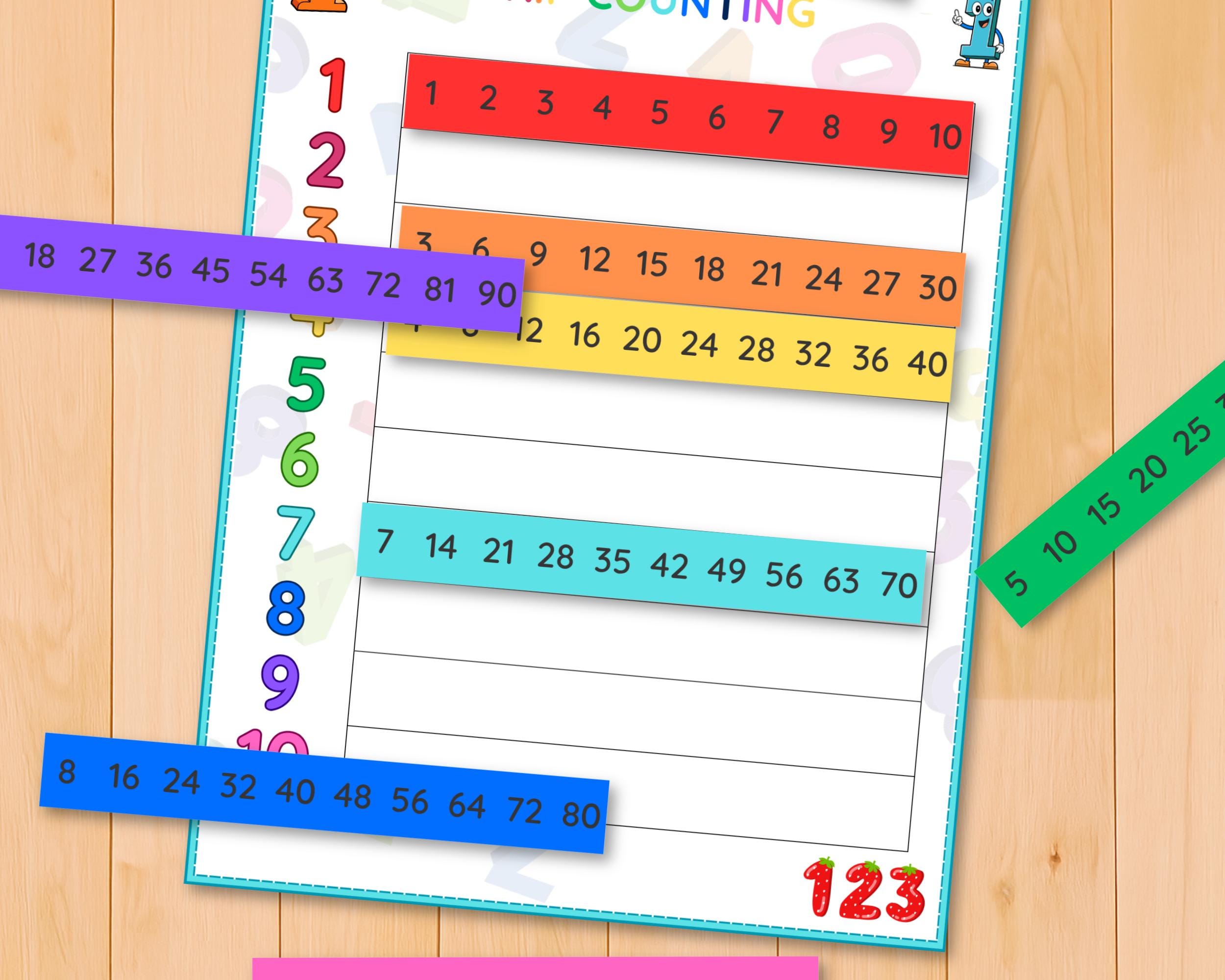 Skip Counting and Number Families Matching Activity, Count to 100 ...