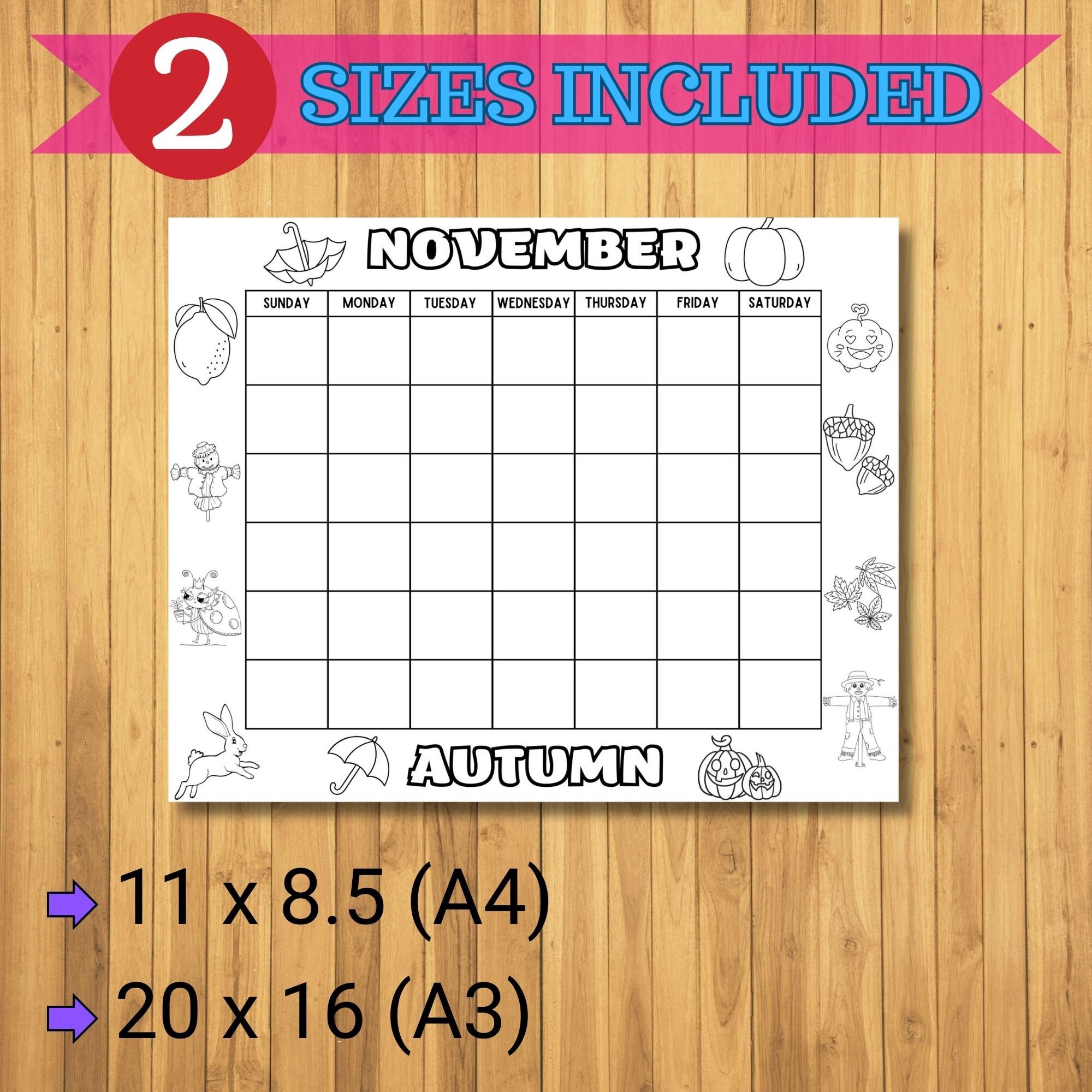 2024 Printable Trace Color Calendar, Perpetual Calendar, Calendar for ...