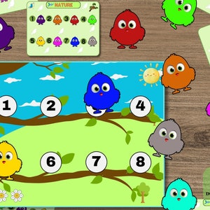 Bird Pattern Activity for Toddlers, Colors Matching and Fine Motor ...