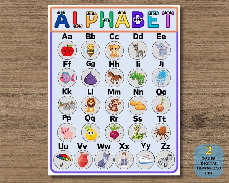 Beginning Sound Worksheet, Phonics Activity , Alphabet Game, Alphabet ...