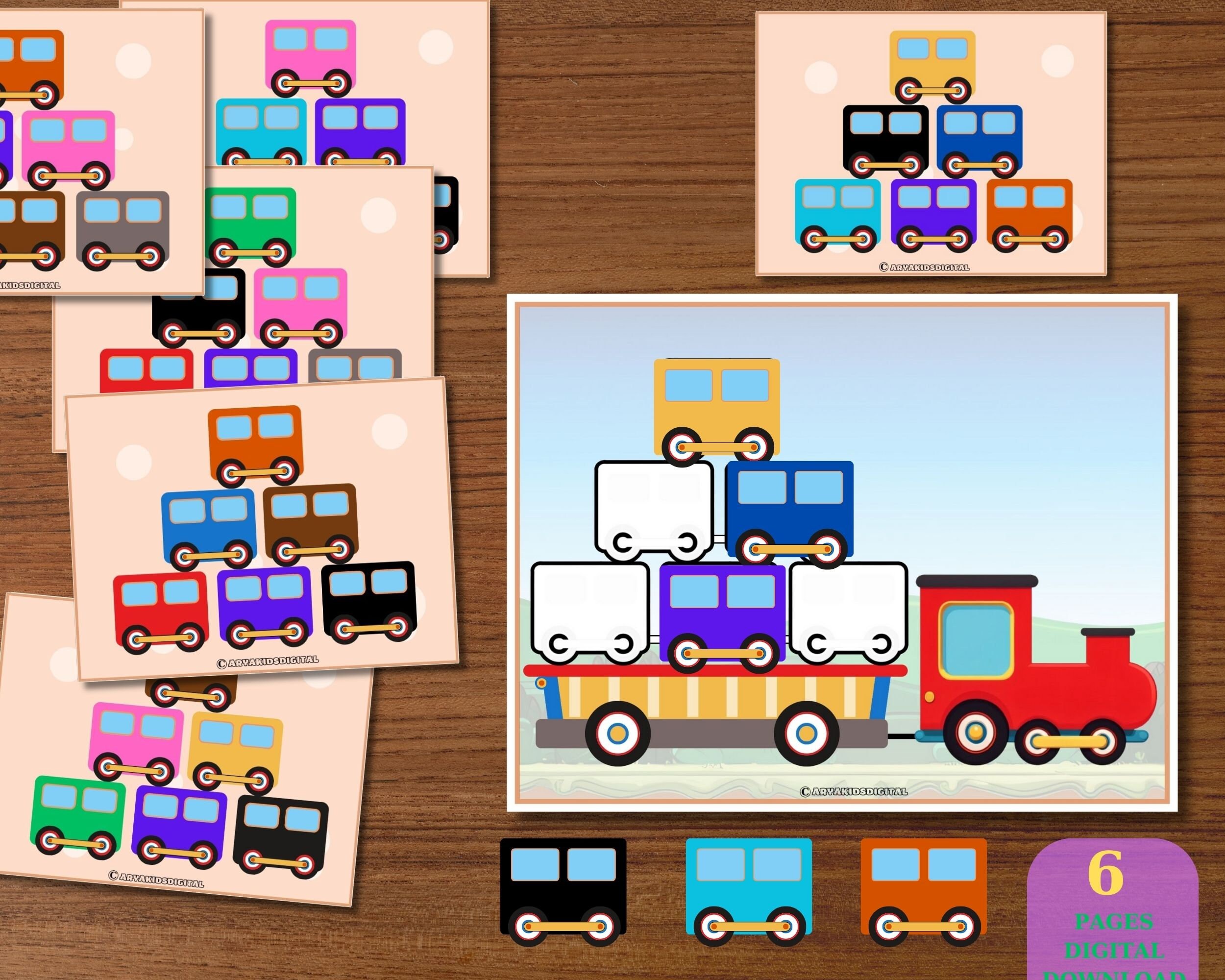 Vehicle Pattern Matching Game: Preschool Activity (digital Download) - Etsy