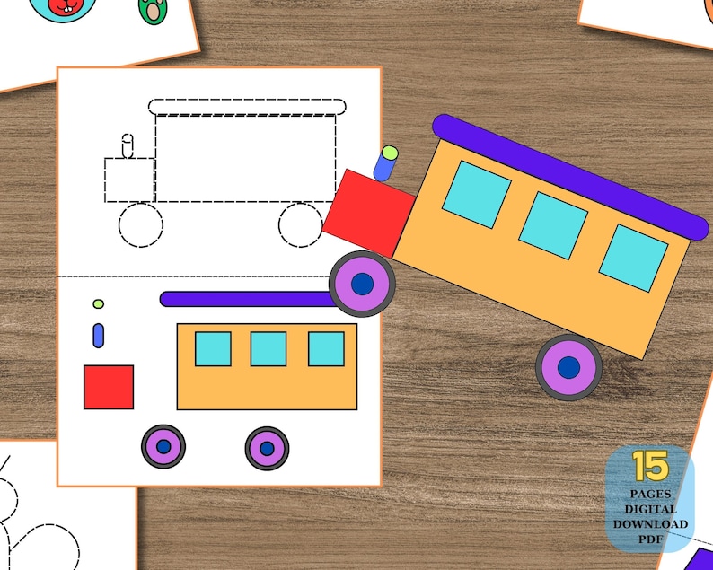 Montessori Cut and Paste Printables – Preschool and Kindergarten ...