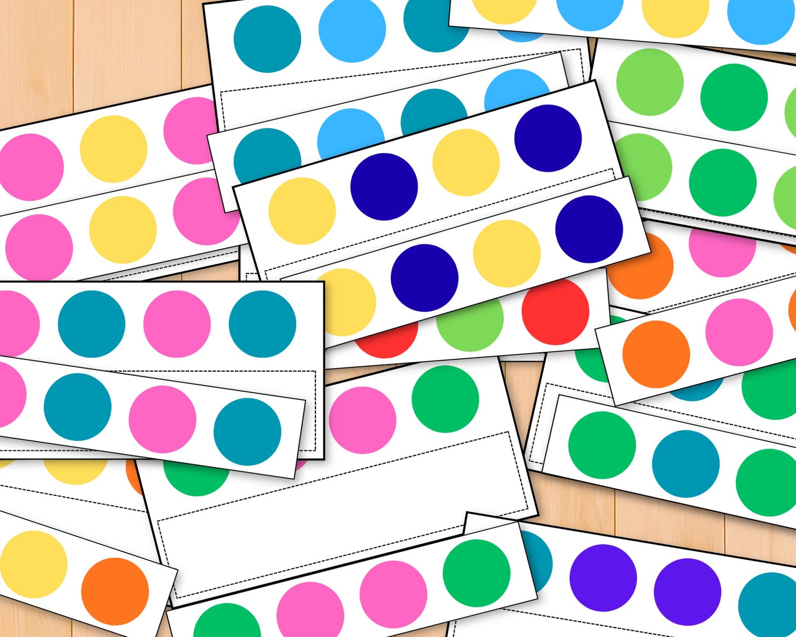 Color Pattern Matching Game, Visual Discrimination Cards, Task Box ...