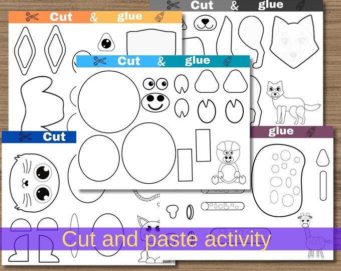 Scissor Cutting Printable Activity Cut and Paste Worksheets ...