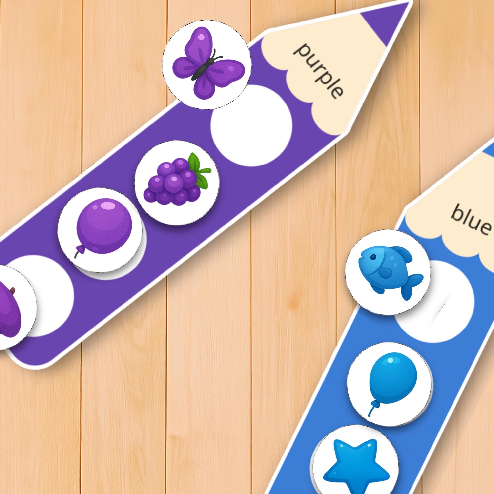Color Sorting Activity With Pencil Templates. Preschool Cirruculum ...