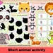 Printable Match Animals and Shadows for Preschool Busy Book, Match ...