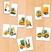 Vehicle Matching Puzzle, Printable Montessori, Truck Activity, Learn ...