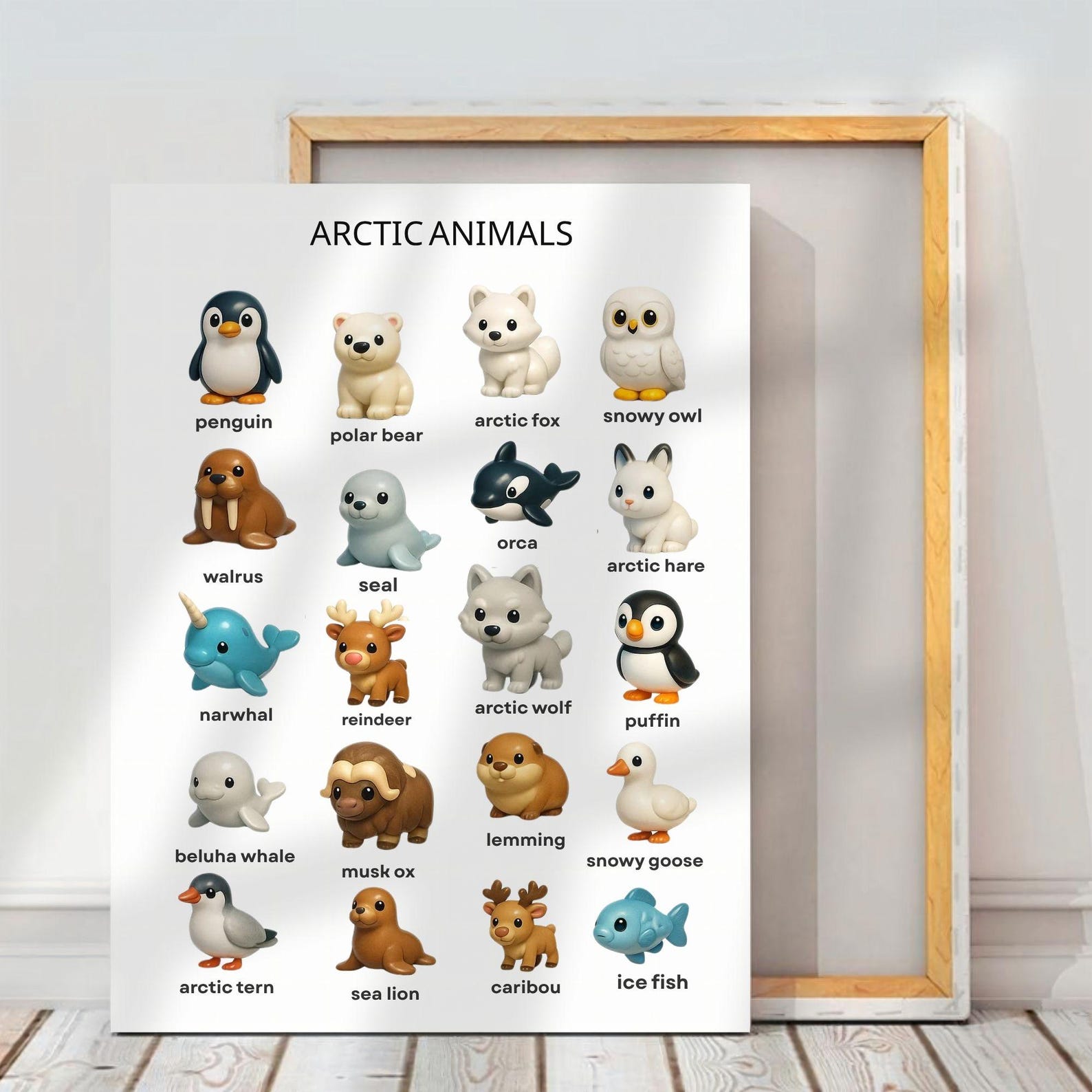 3D Animal Classification Posters, 2D Animals Poster for Kids, Learn ...