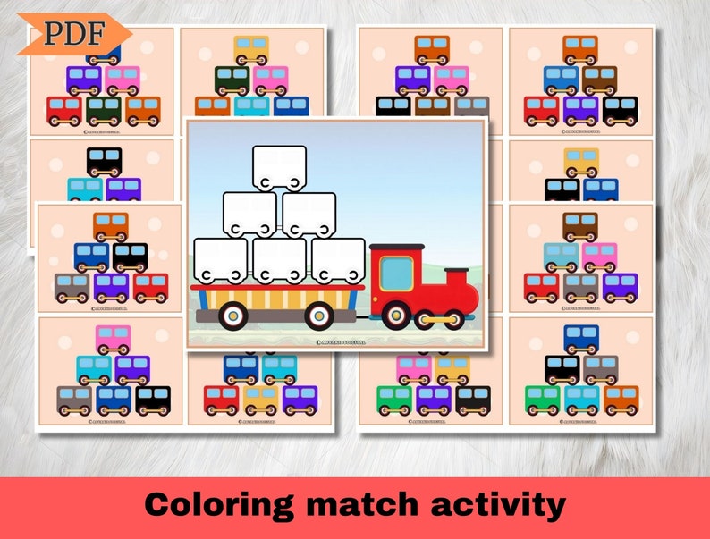Vehicle Pattern Matching Game: Preschool Activity (digital Download) - Etsy
