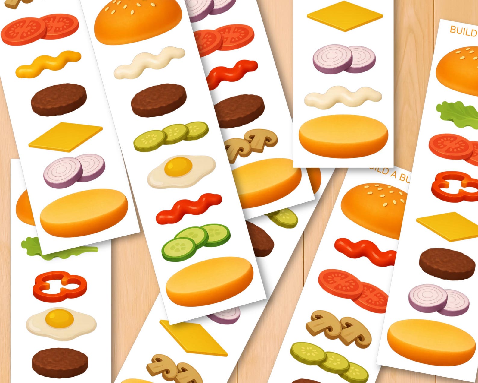 Burger Pattern Game, Sequencing Activity, Build Burgers, Preschool ...