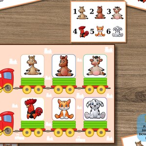 Animal Pattern Activity, Printable Animal Matching Game, Learning ...