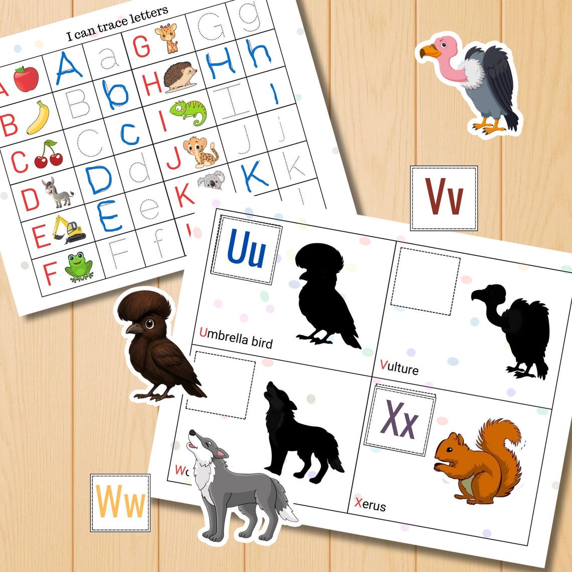 ABC Busy Book Printable for Preschool, Alphabet Matching & Tracing ...