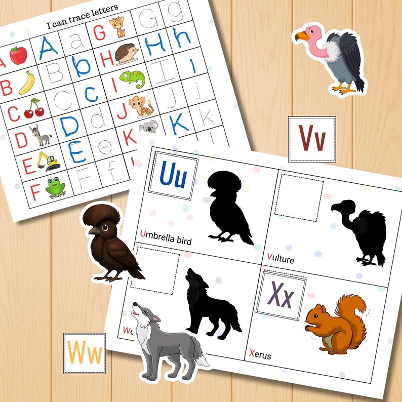 ABC Busy Book Printable for Preschool, Alphabet Matching & Tracing ...