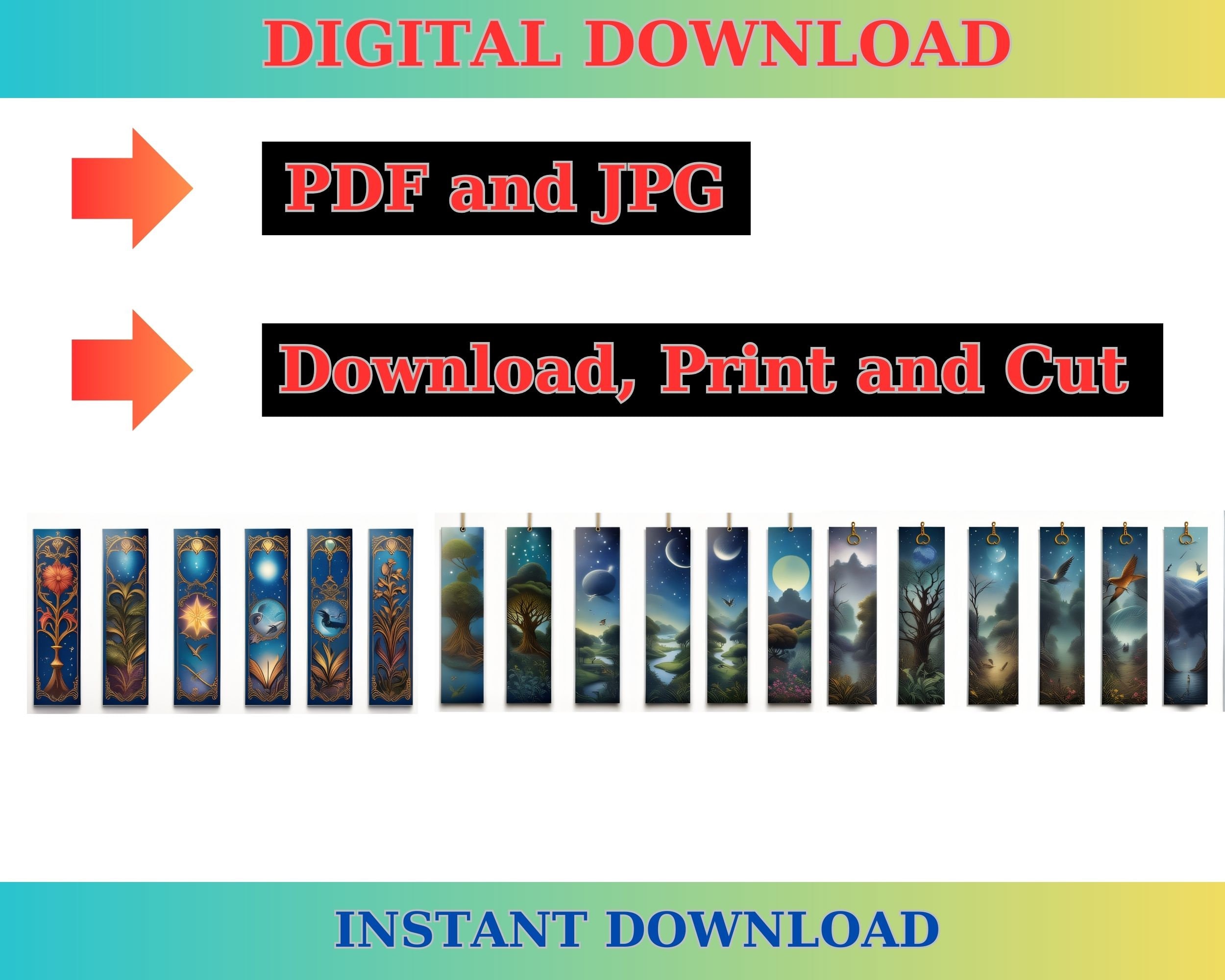 Printable Bookmark Bundle for Kids, Bookmark for Kids, Fun Printable ...