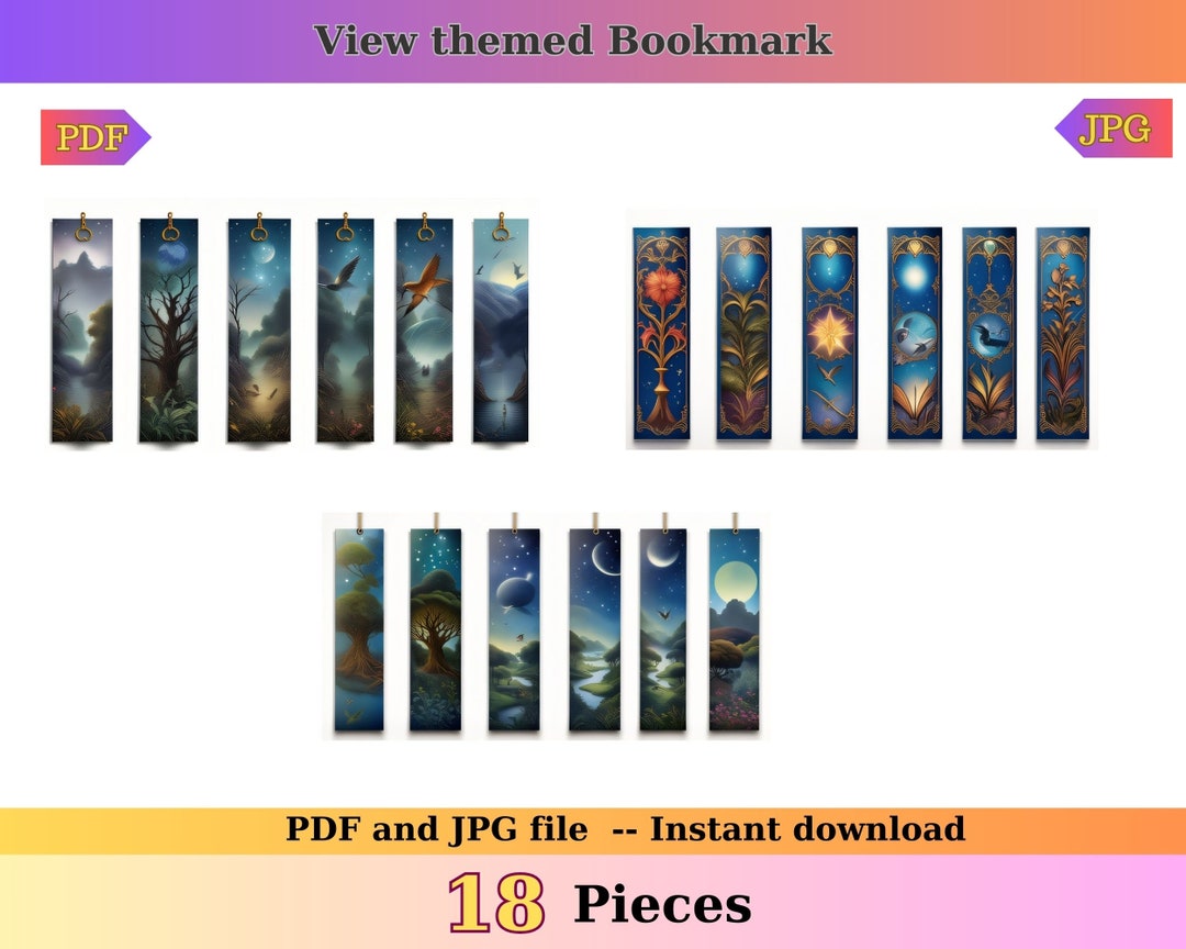 Printable Bookmark Bundle for Kids, Bookmark for Kids, Fun Printable ...