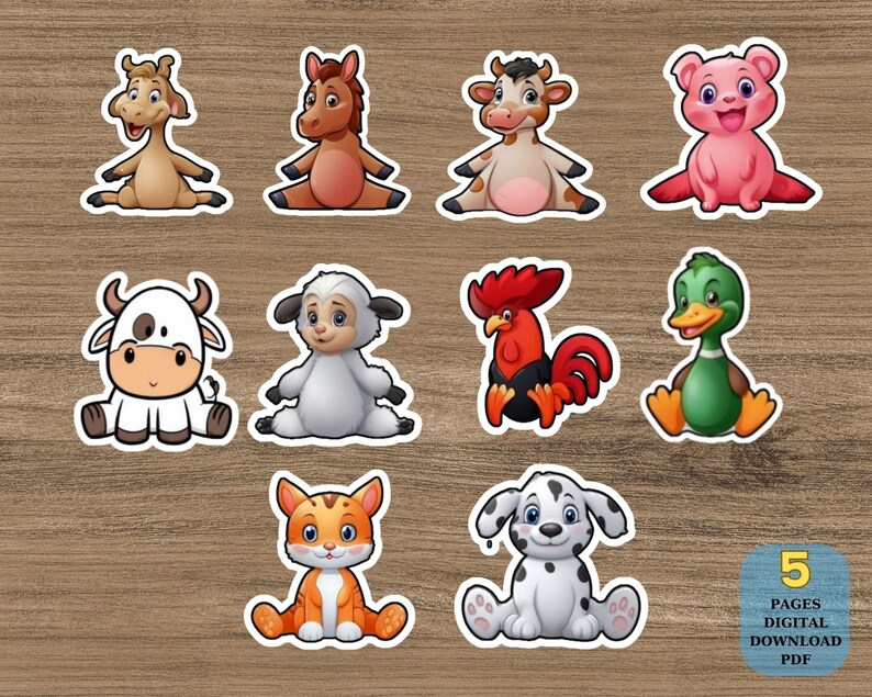 Animal Pattern Activity, Printable Animal Matching Game, Learning ...