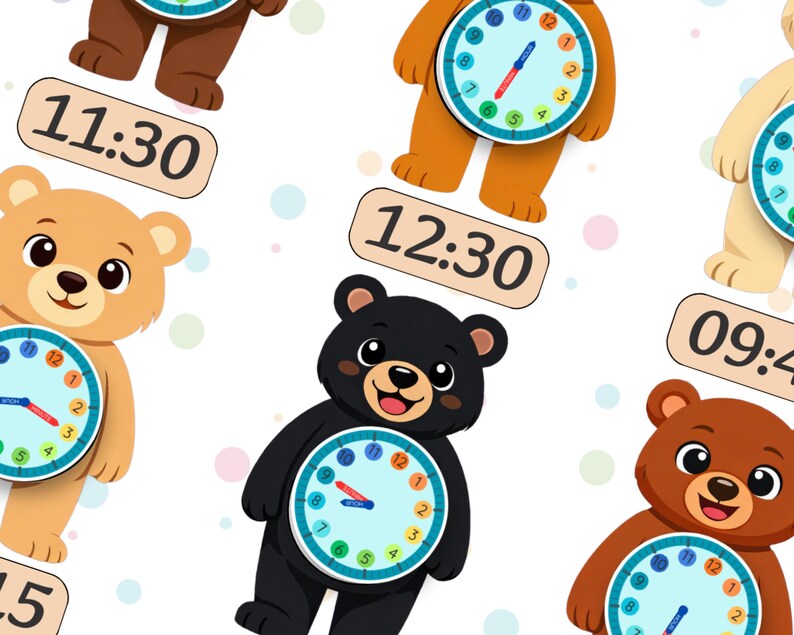 Clock Matching Actıvıty, Times Practice, Telling the Time Game for ...