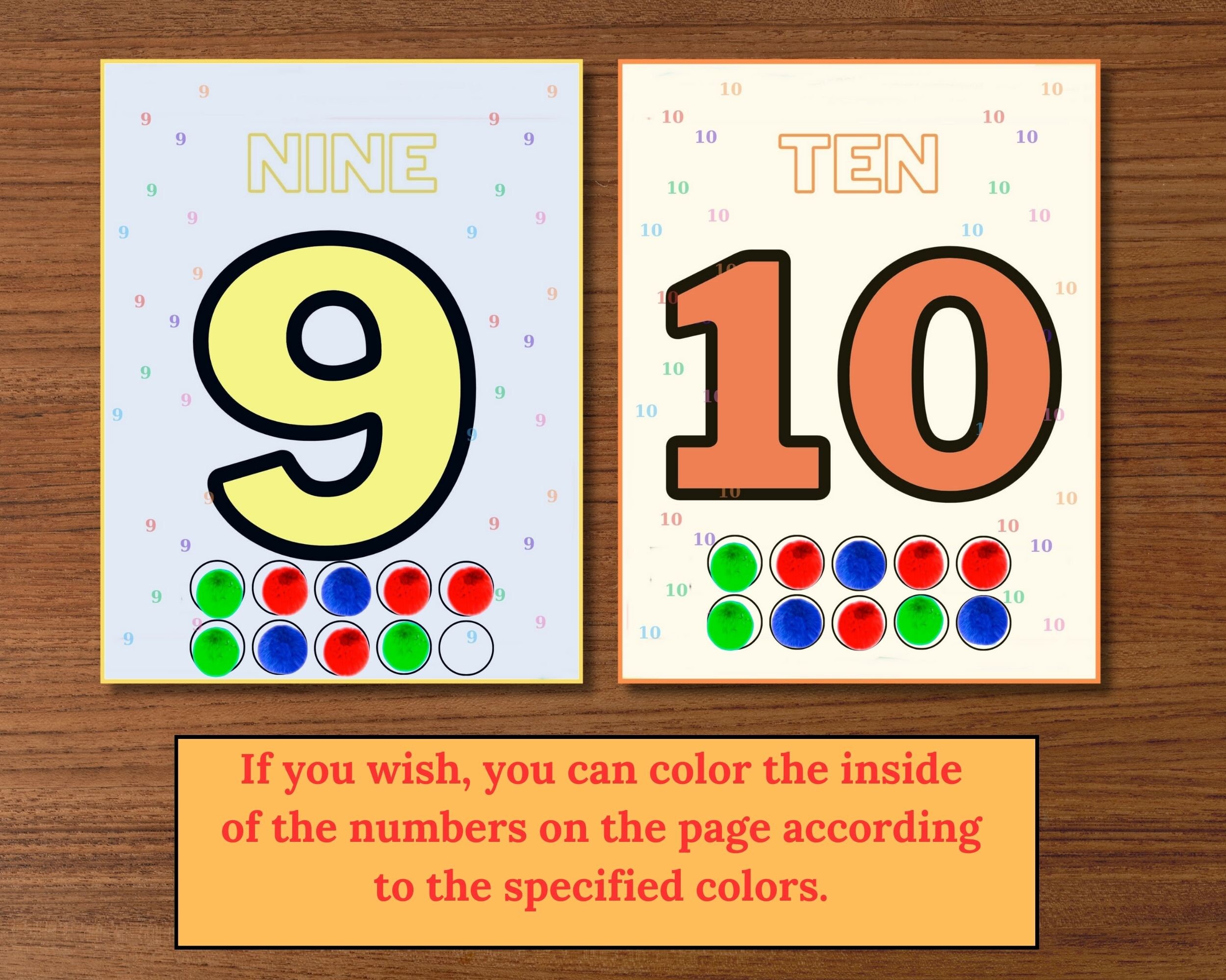 Colouring Numbers Printable, Learn Numbers, Count the Numbers, Numbers ...