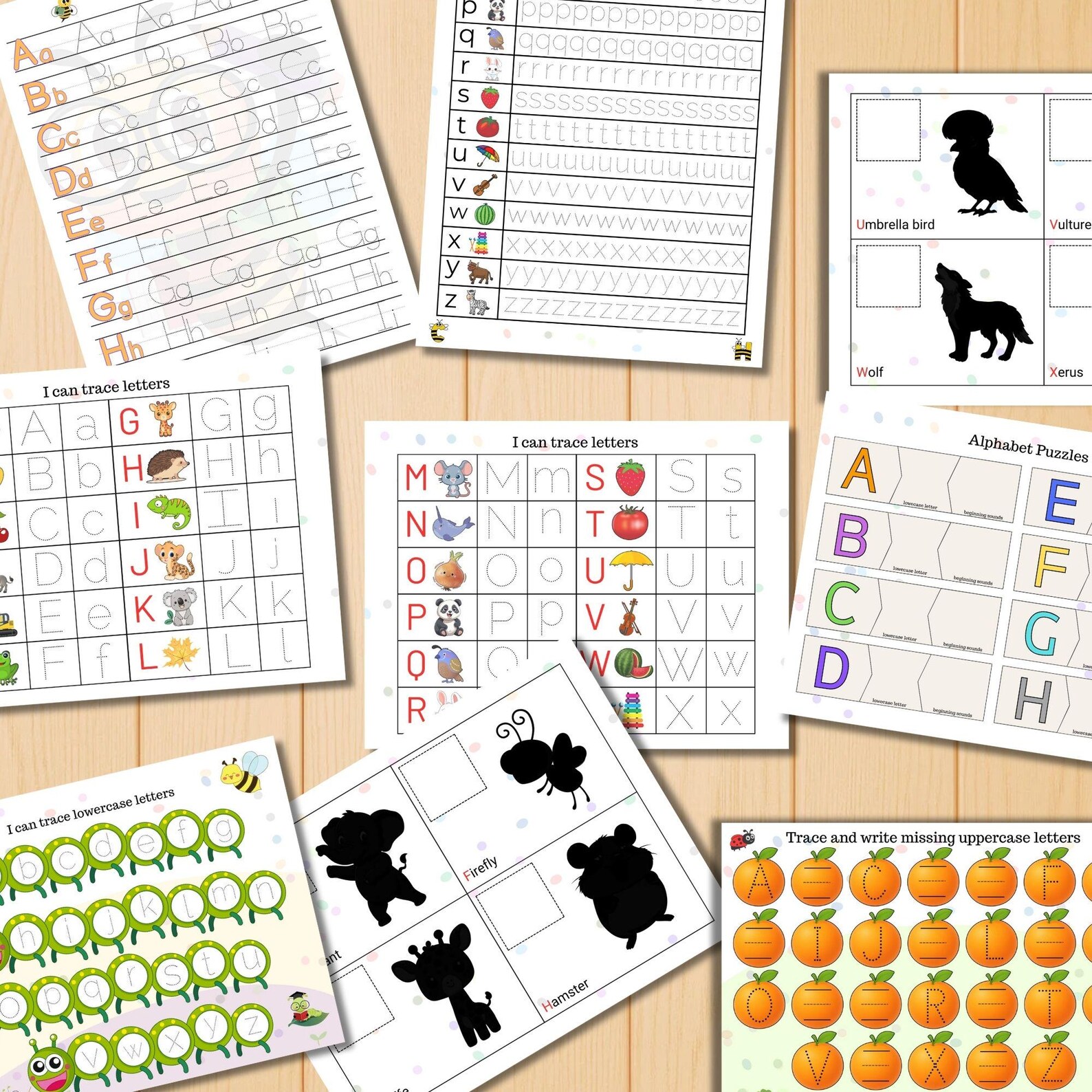 ABC Busy Book Printable for Preschool, Alphabet Matching & Tracing ...