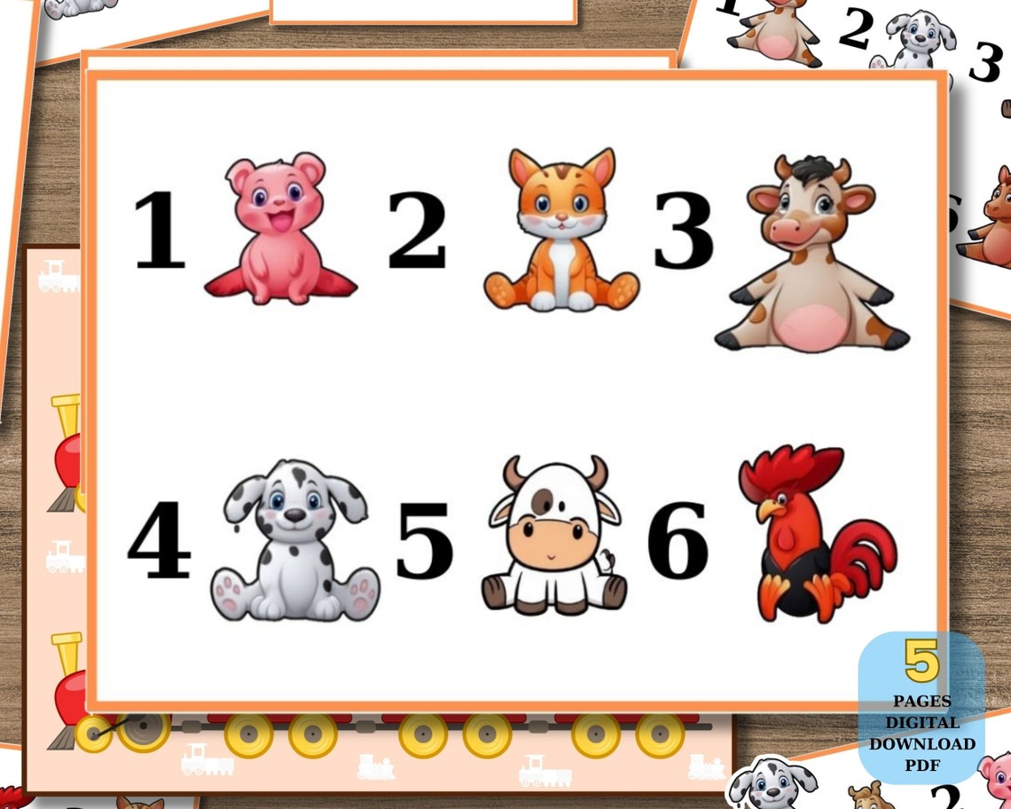 Animal Pattern Activity, Printable Animal Matching Game, Learning ...