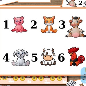 Animal Pattern Activity, Printable Animal Matching Game, Learning ...