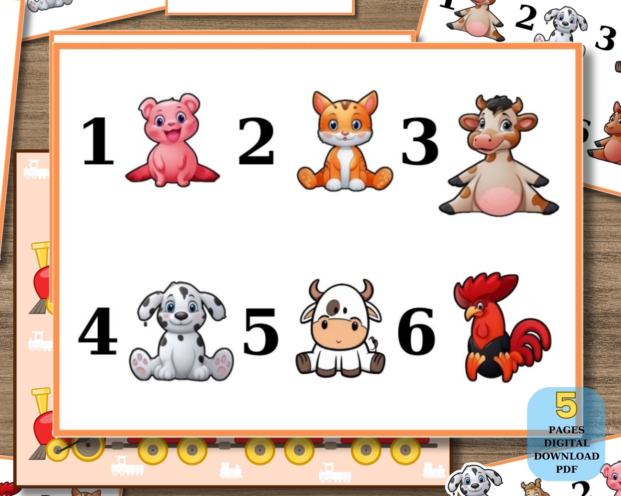 Animal Pattern Activity, Printable Animal Matching Game, Learning ...