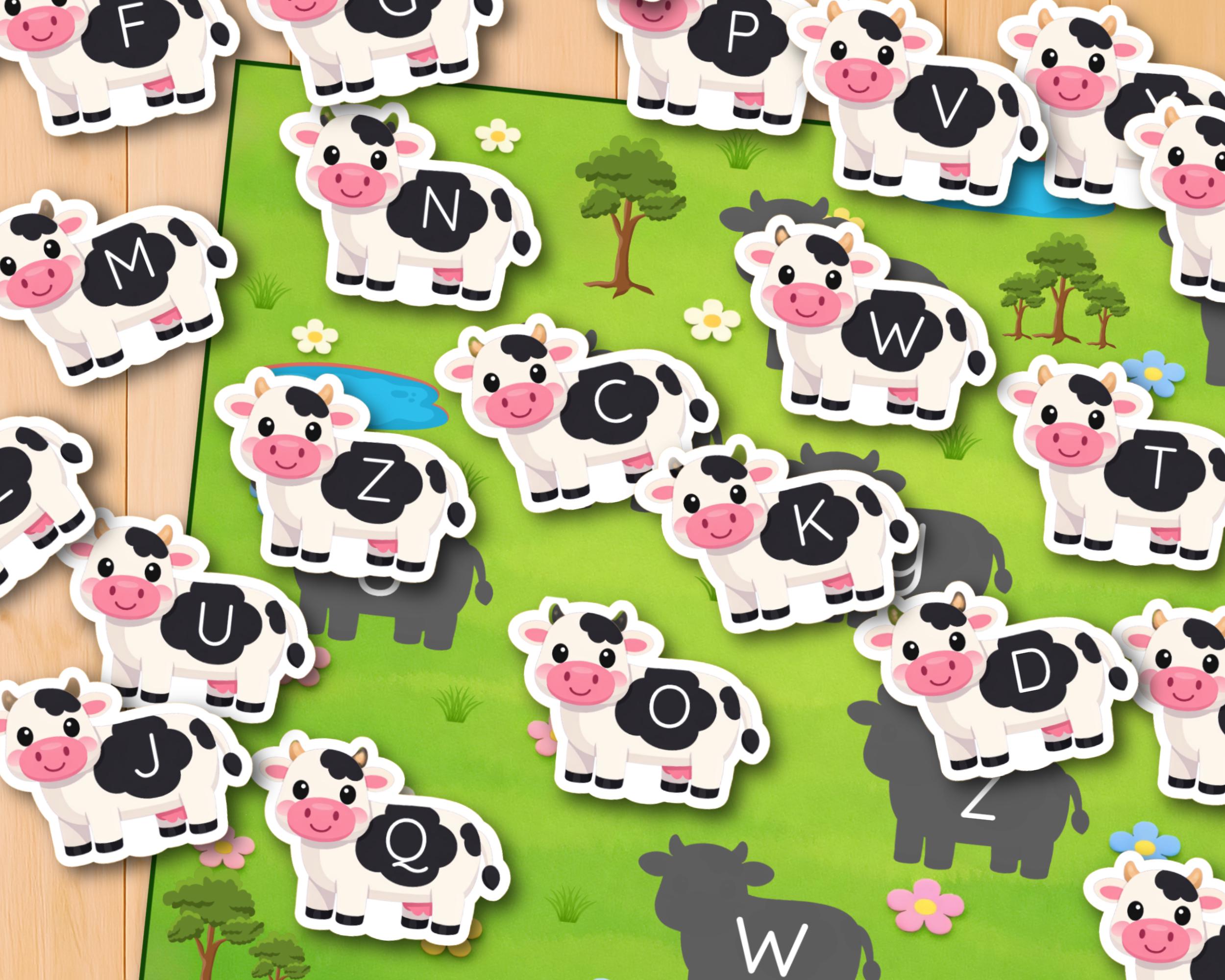 Farm Alphabet Matching Activity, Uppercase Lowercase Game, Toddler ABC ...