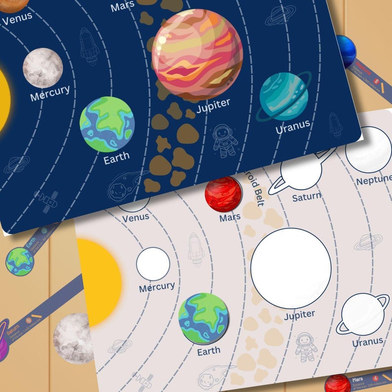 Solar System Model Printable Activity Space Learning Homeschool ...