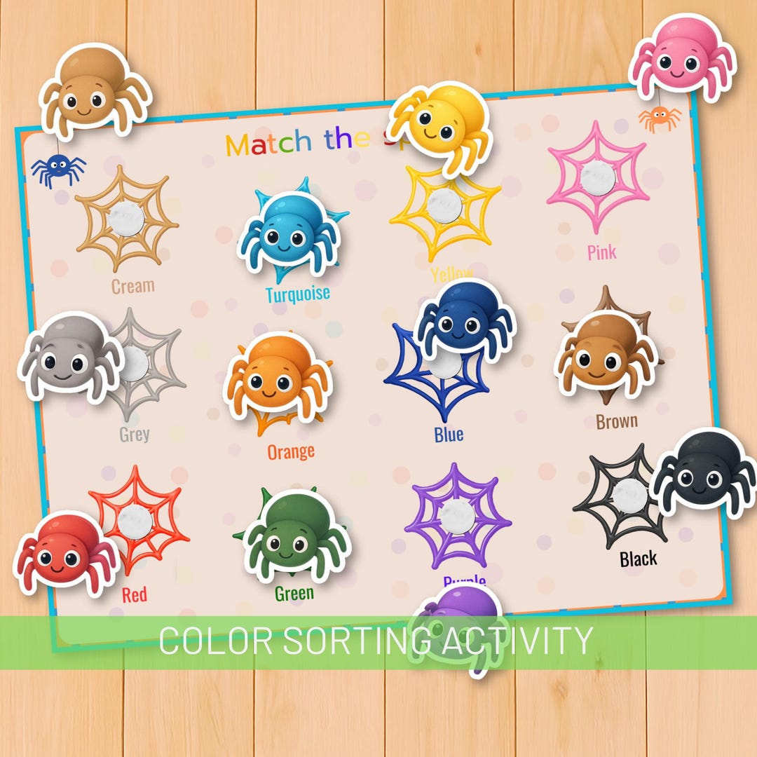 Color Sorting Activity for Kids, Colorful Printables for Toddlers ...