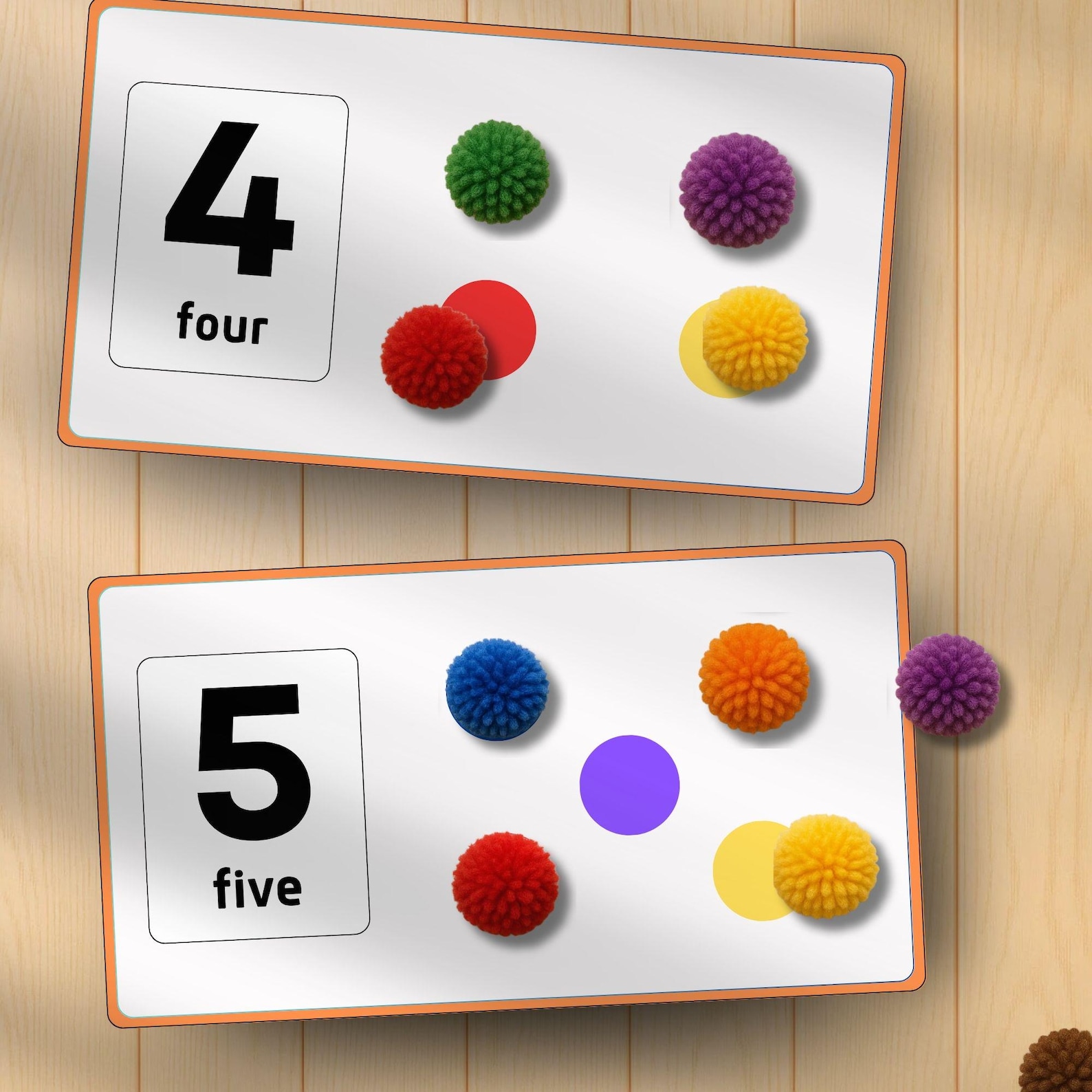 Counting and Color Pom Pom Activity – Numbers 1 to 10 Printable ...