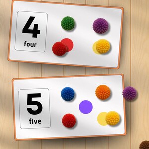 Counting and Color Pom Pom Activity – Numbers 1 to 10 Printable ...