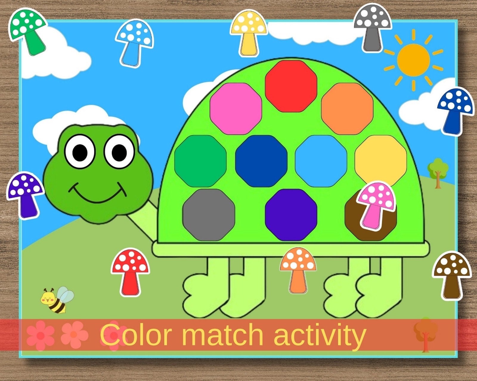 Printable Color Matching Activity for Kids, Preschool Worksheet ...