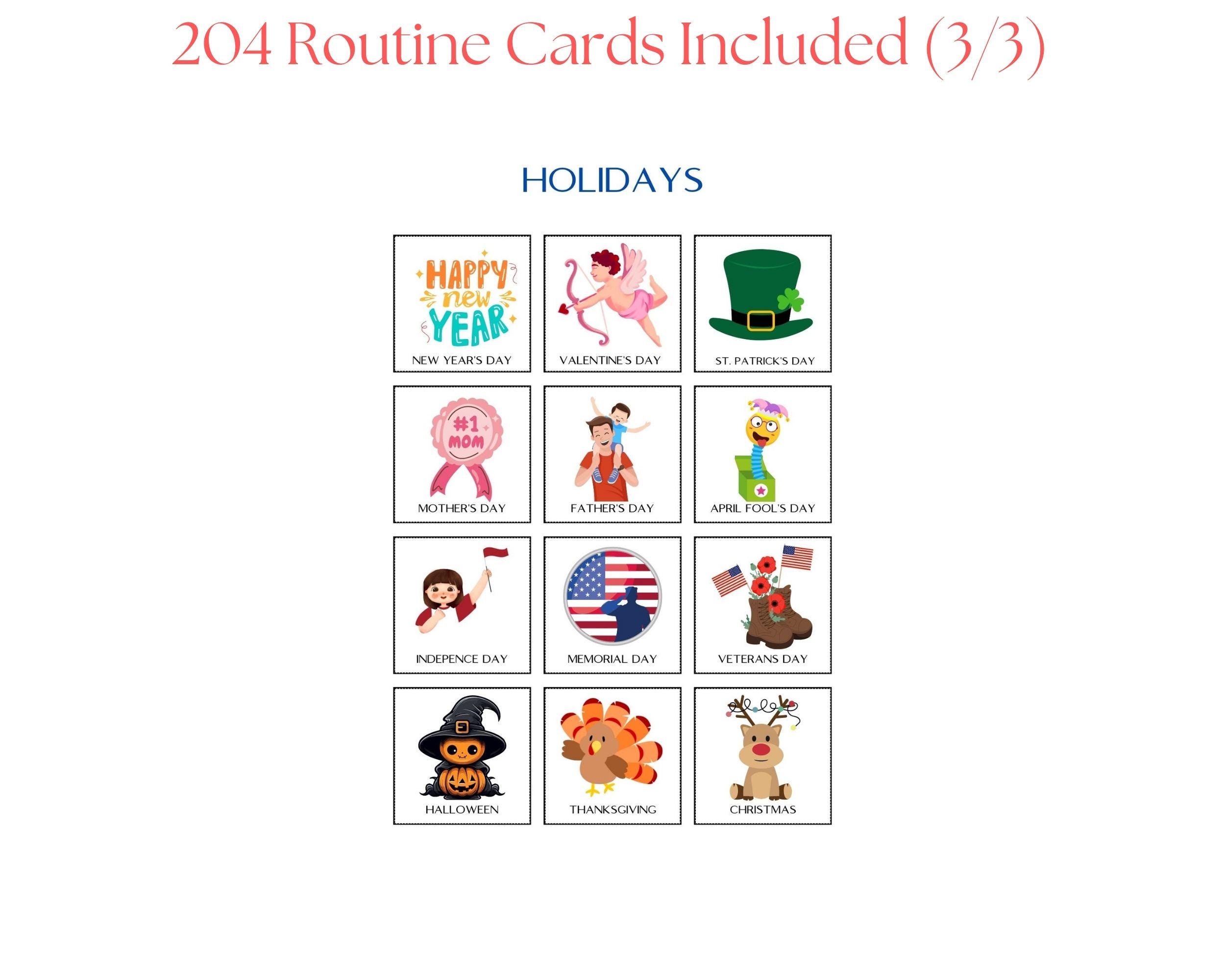 Daily Routine Cards Editable Routine Chart for Toddlers Daily Rhythm ...