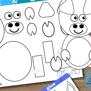 Cutting Scissors With Animals for Preschool and Kindergarten Printable ...