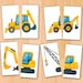 Vehicle Matching Puzzle, Printable Montessori, Truck Activity, Learn ...