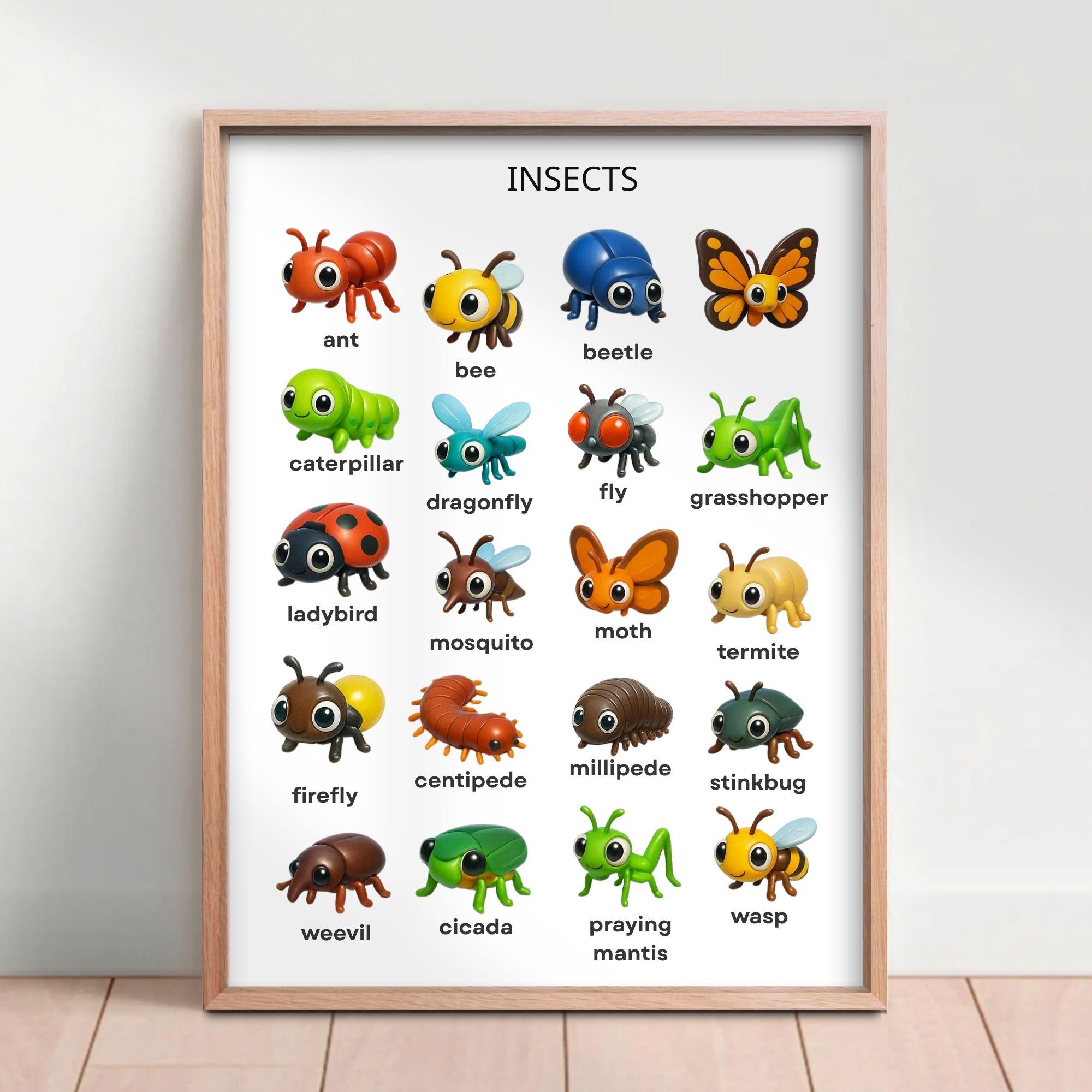3D Animal Classification Posters for Kids – Toy-style Educational ...