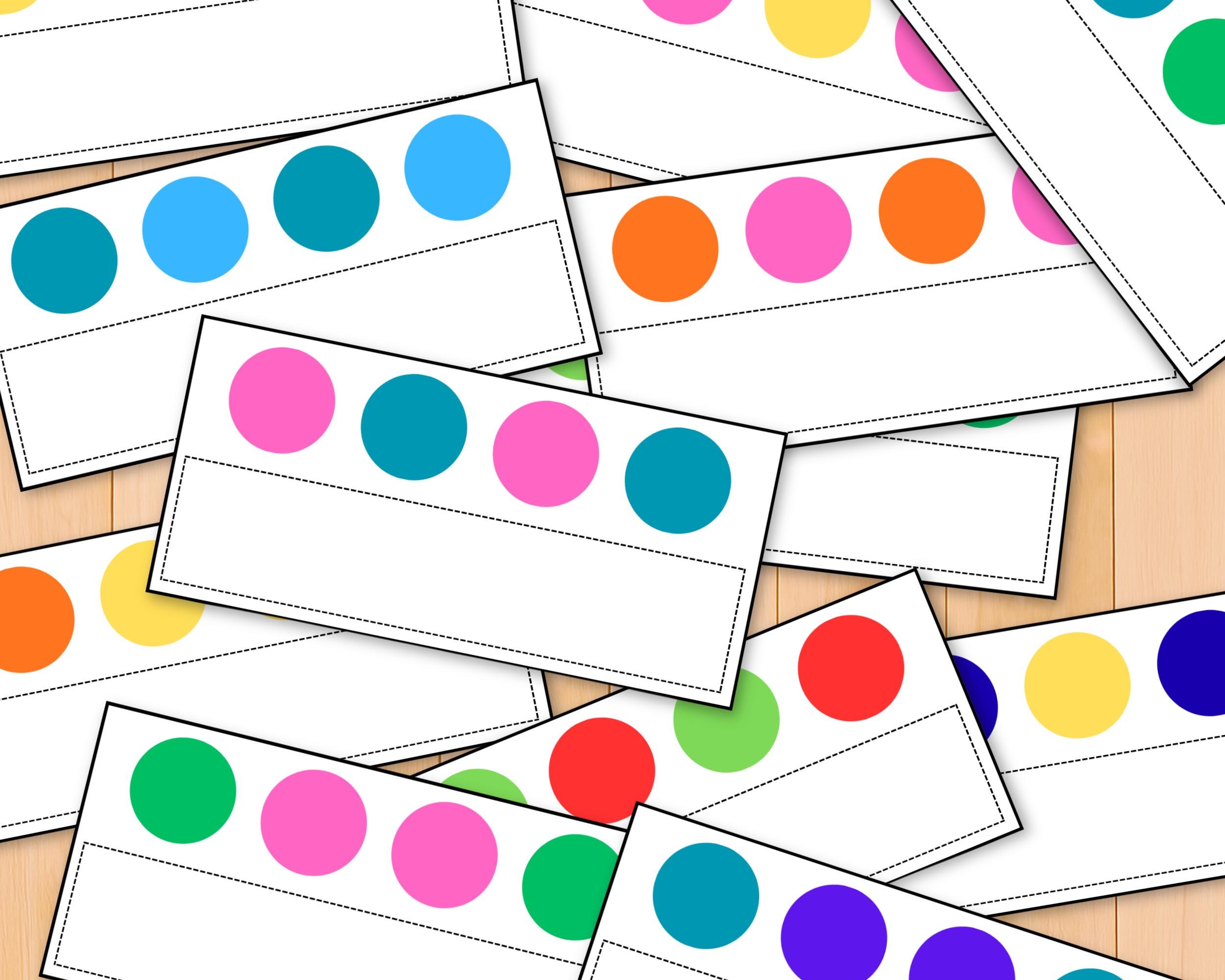 Color Pattern Matching Game, Visual Discrimination Cards, Task Box ...
