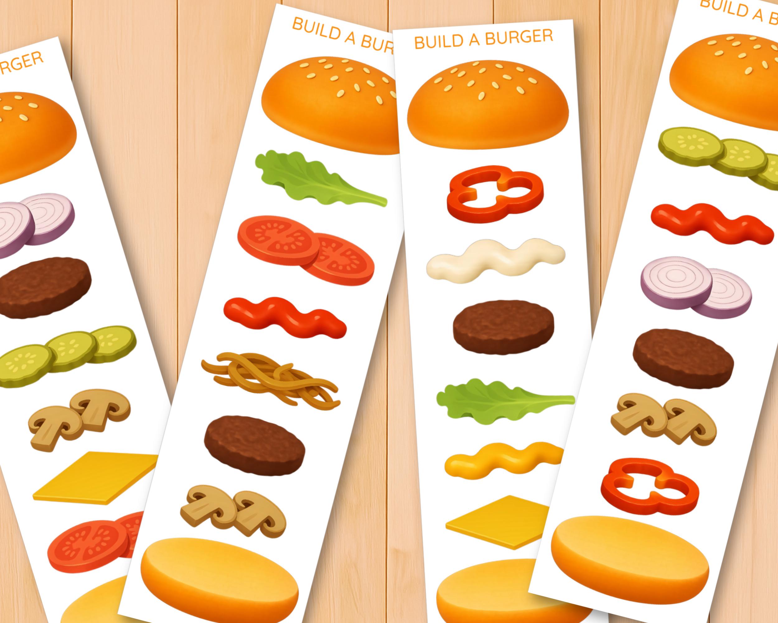 Burger Pattern Game, Sequencing Activity, Build Burgers, Preschool ...
