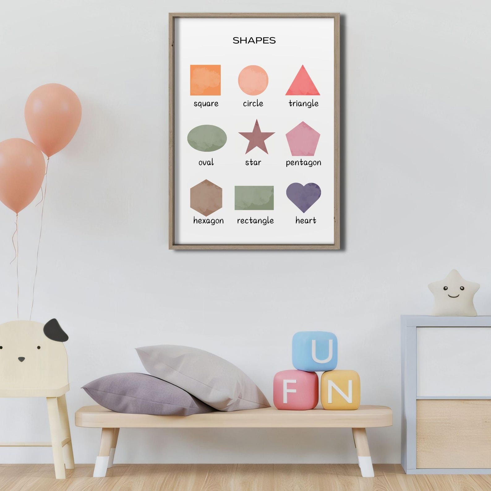 Educational Poster Set, 6 Home Education Prints, Montessori Classroom ...
