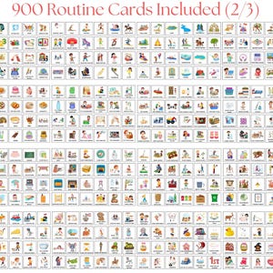 Daily Routine Cards Visual Schedule Toddler Routine Chart for Kids ...