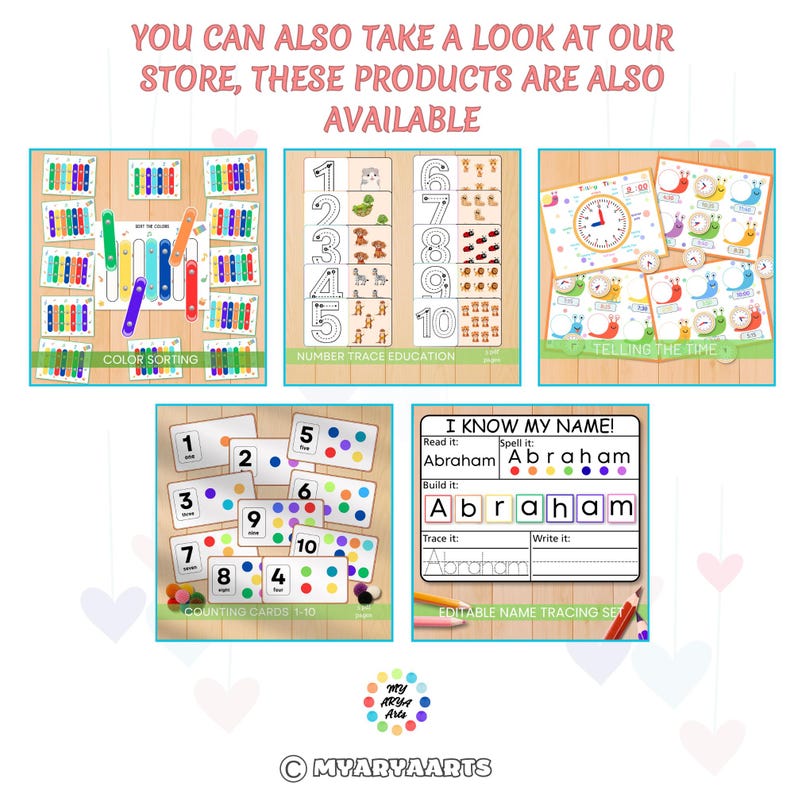 Preschool Counting 1–10 Activity, Matching Game, Homeschool Math ...