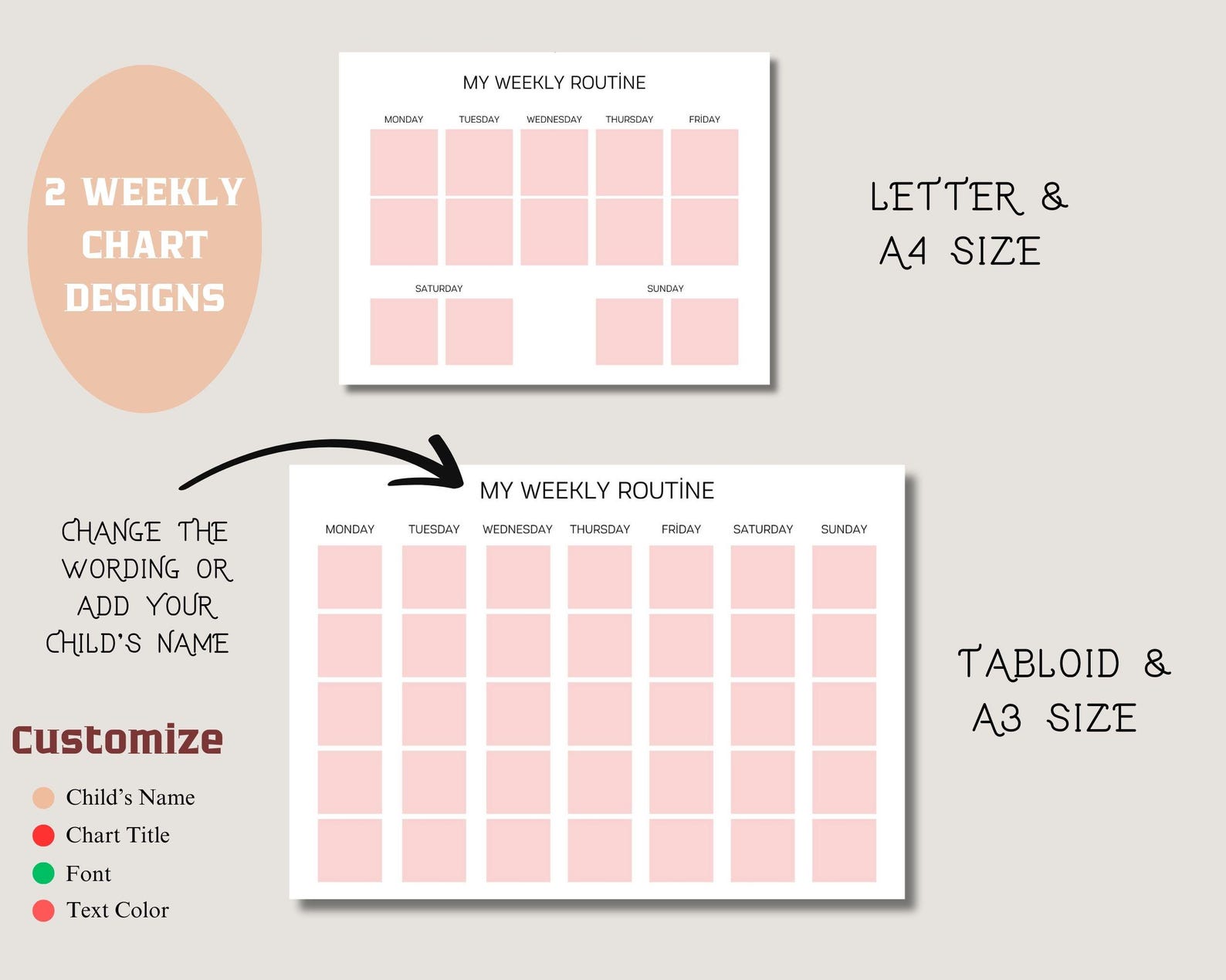 Daily Routine Cards Editable Routine Chart for Toddlers Daily Rhythm ...