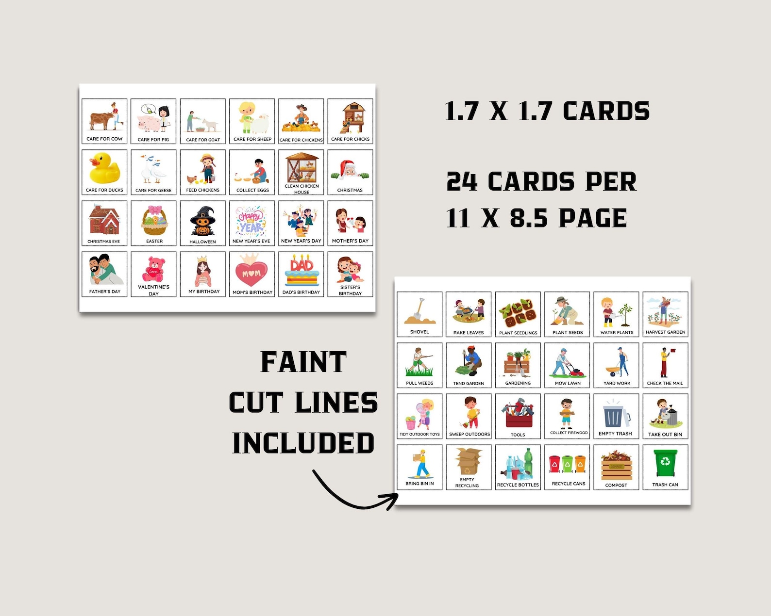 Daily Routine Cards Visual Schedule Toddler Routine Chart for Kids ...