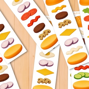 Burger Pattern Game, Sequencing Activity, Build Burgers, Preschool ...