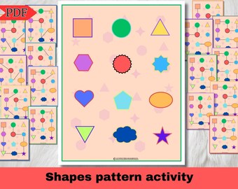Copy the Pattern, Printable Pattern Activity for Toddlers - Etsy