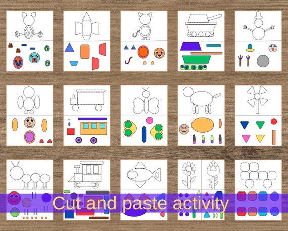 Cut And Paste Worksheets For Kindergarten