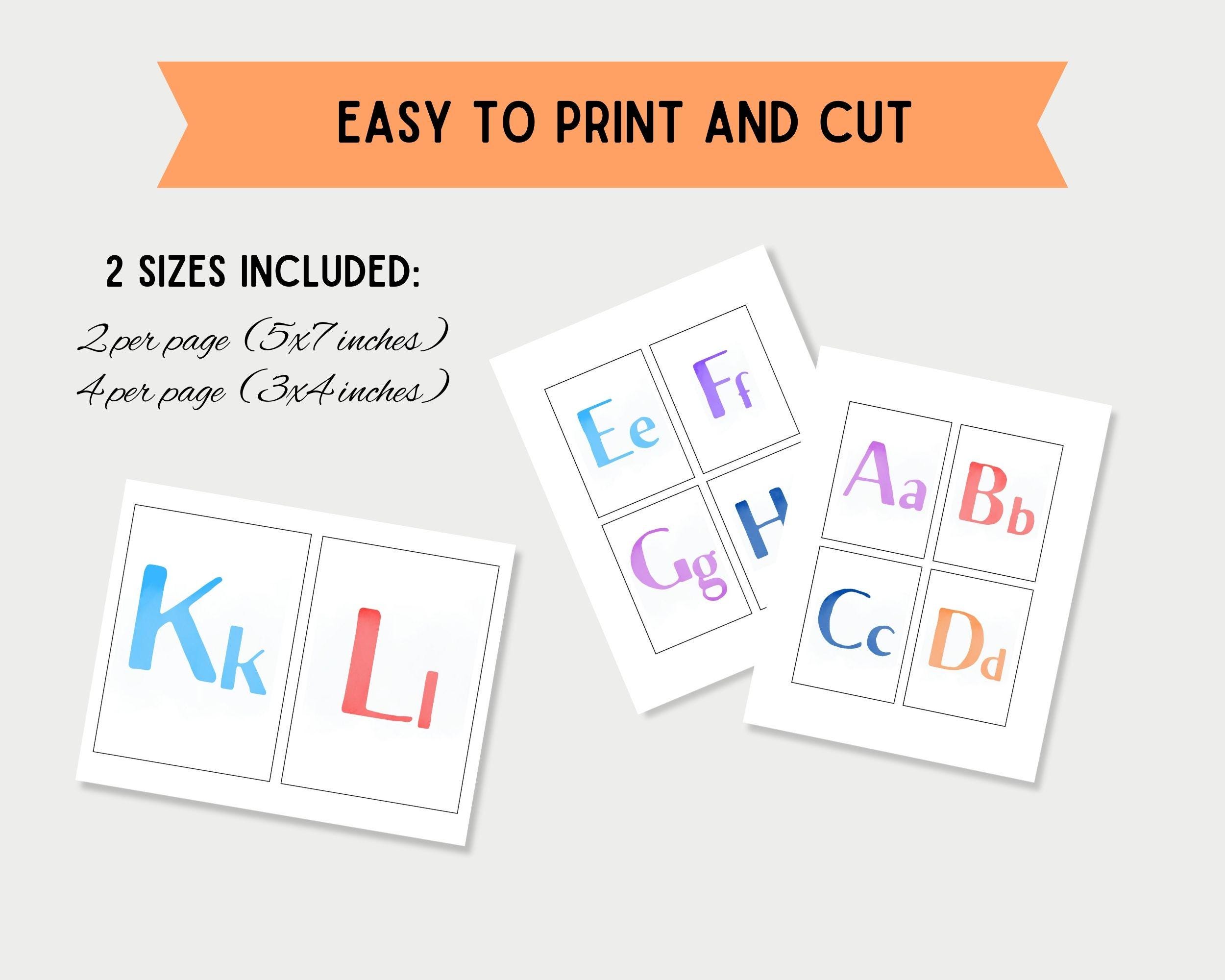 ABC Flash Cards, Educational Cards, A to Z Cards, Learn ABC, Alphabet ...
