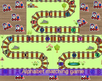 Cars Alphabet Matching Activity ABC Busy Book Pages Toddler Learning ...