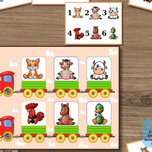 Animal Pattern Activity, Printable Animal Matching Game, Learning ...